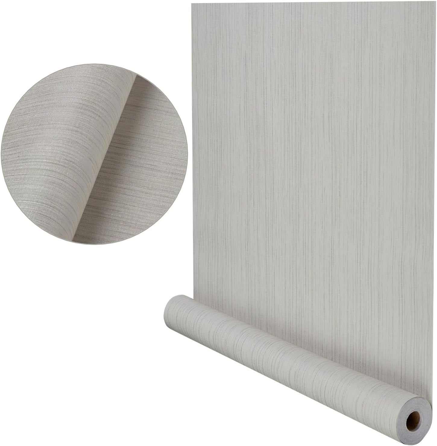 vhibuon Grasscloth Wallpaper Peel and Stick 24in x 394in(32.8ft) Fabric ...