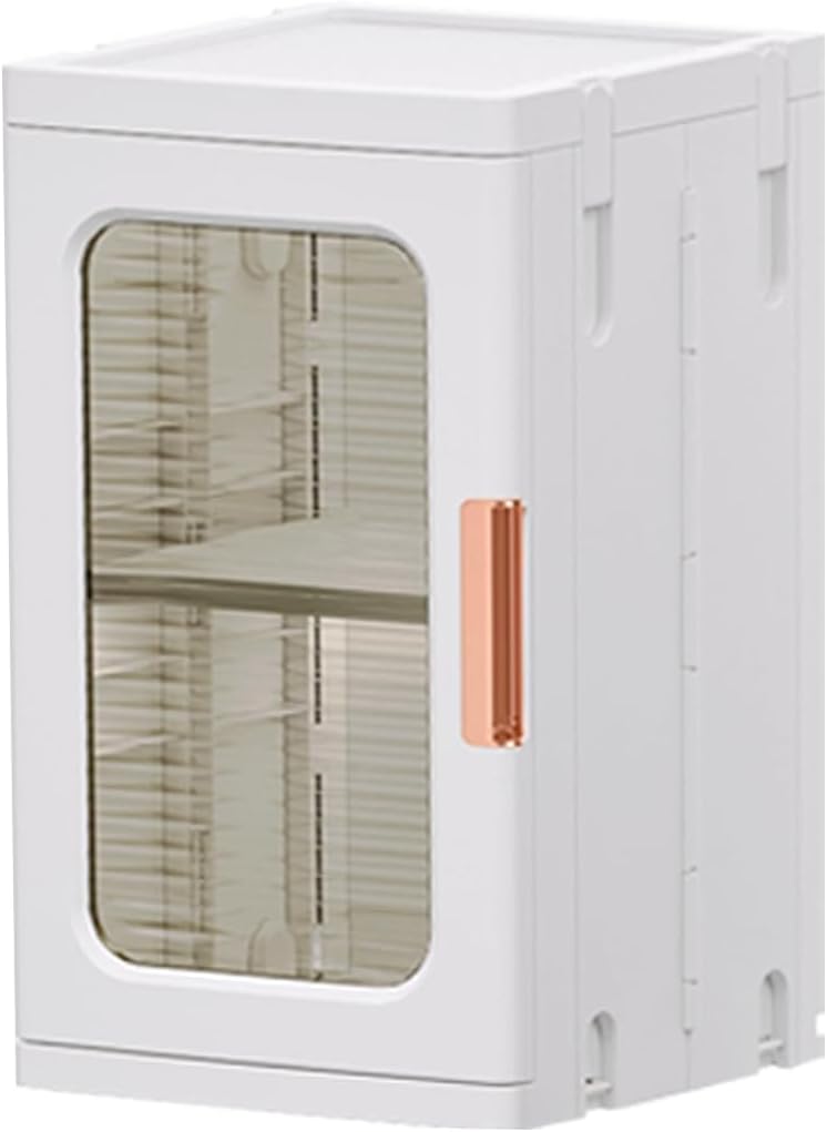 vhibuon Mini Storage Cabinet with Doors and Shelves Countertop Cabinet ...