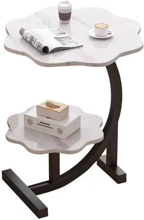 vhibuon small round coffee table accent tables round nightstand unique ...