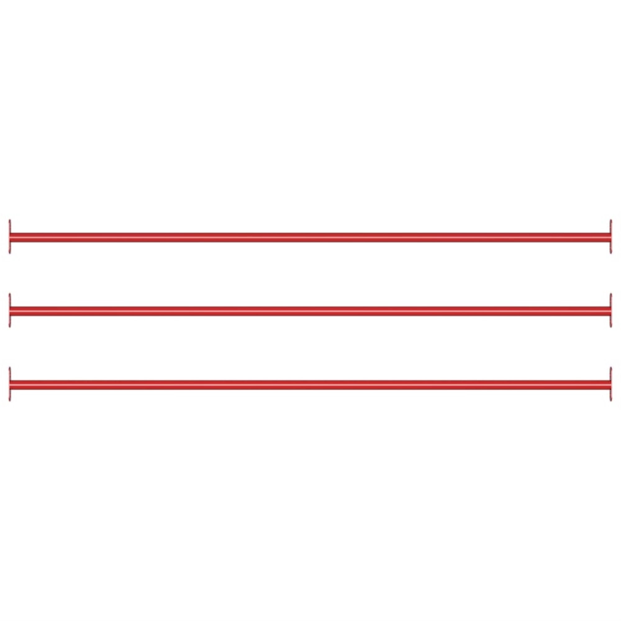 vidaXL 1/2/3x Turning Bars Steel Red Gymnastic Gym Equipment Horizontal ...