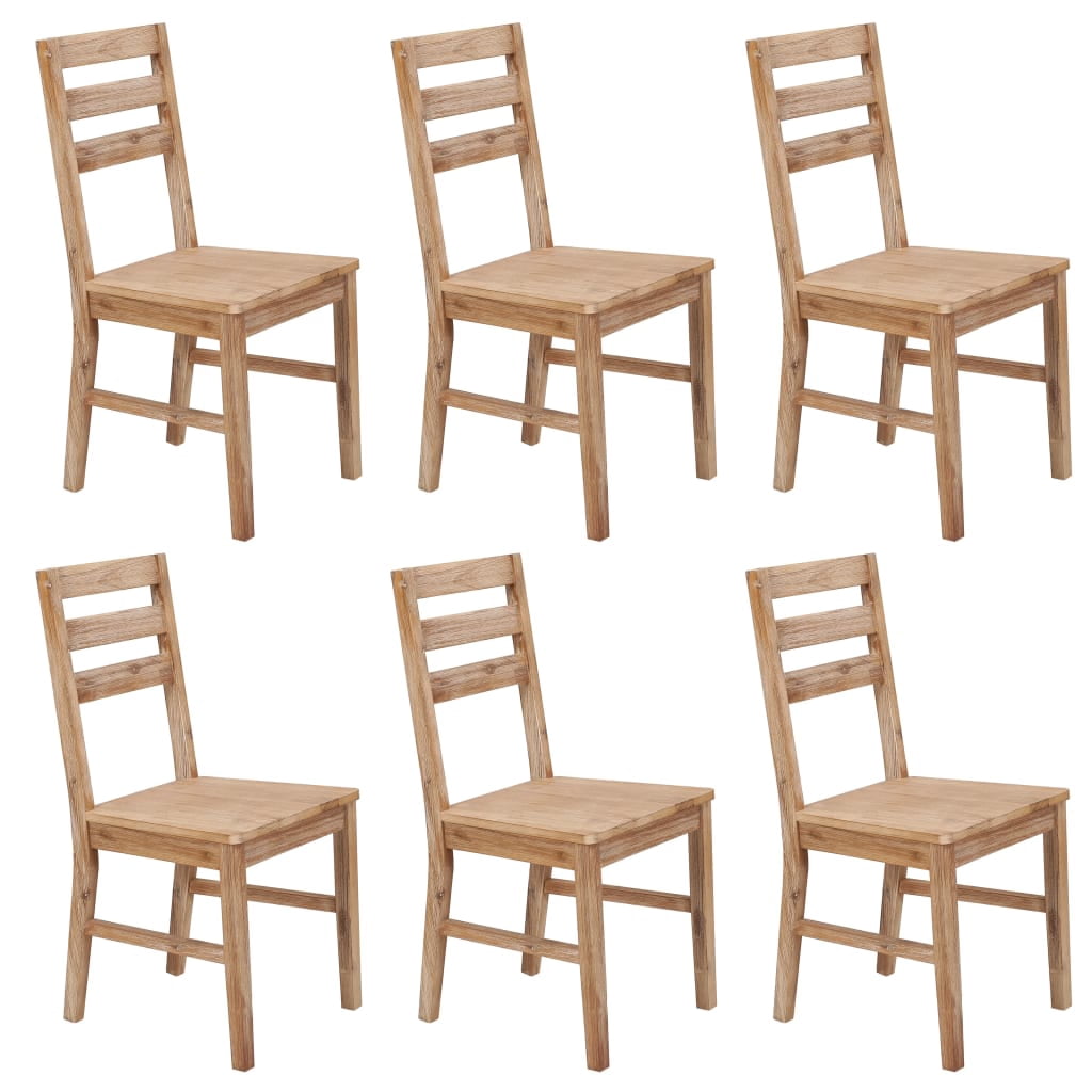 vidaXL 2/4/6/8x Solid Wood Acacia Dining Chairs Dinner Kitchen Lounge ...