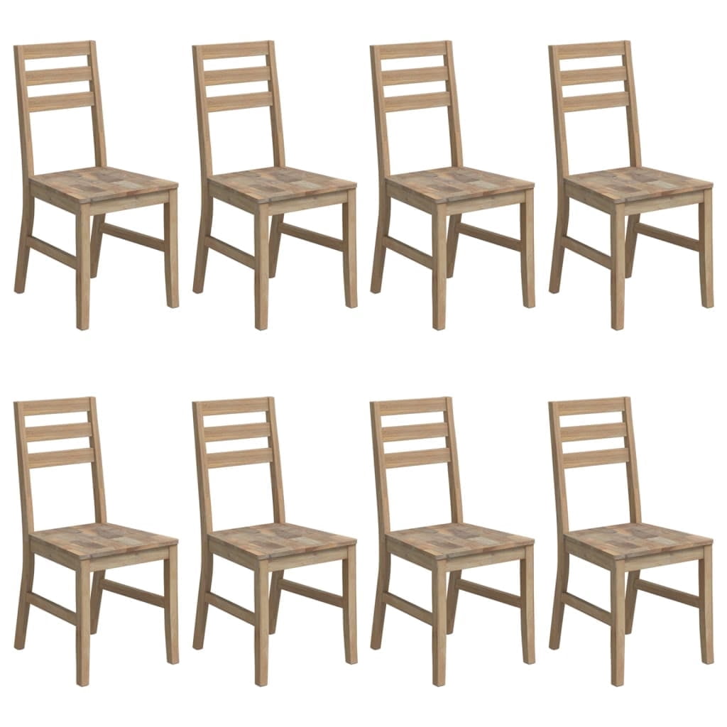 vidaXL 2/4/6/8x Solid Wood Acacia Dining Chairs Dinner Kitchen Lounge ...