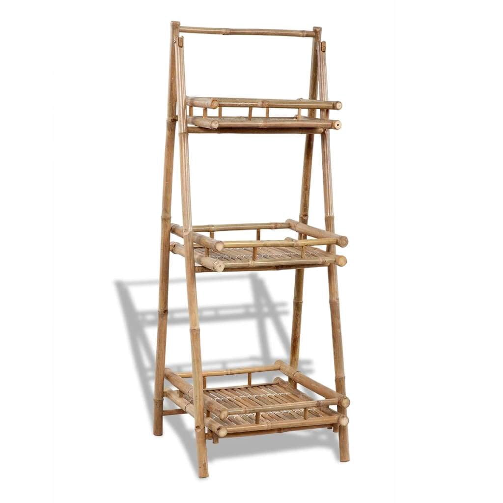 vidaXL 3-Tier Folding Bamboo Plant Rack - Walmart.com