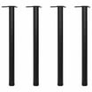 LTL Duraline Table Legs Wired Black Steel 16", Set of 4 - Walmart.com
