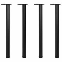 LTL Duraline Table Legs Wired Black Steel 16", Set of 4 - Walmart.com