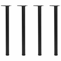 LTL Duraline Table Legs Wired Black Steel 16", Set of 4 - Walmart.com