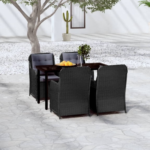 vidaXL Patio Dining Set Outdoor Dining Set Table and Chair Set for ...