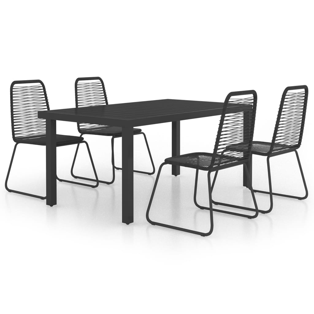 vidaXL Garden Dining Set 3/5/7/9 Pieces PVC Rattan Patio Multi Table ...