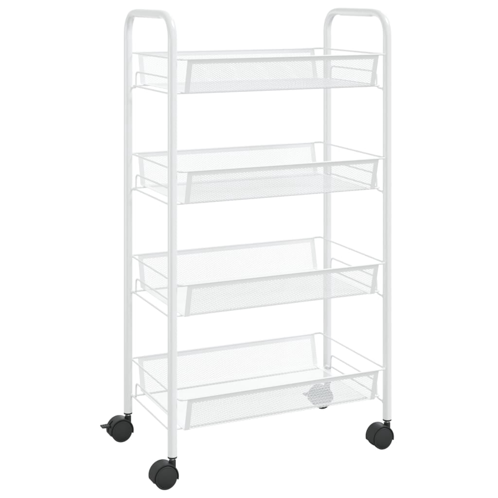 vidaXL 5-Tier Kitchen Trolley Black 18.1"x10.2"x41.3" Iron - Walmart.com
