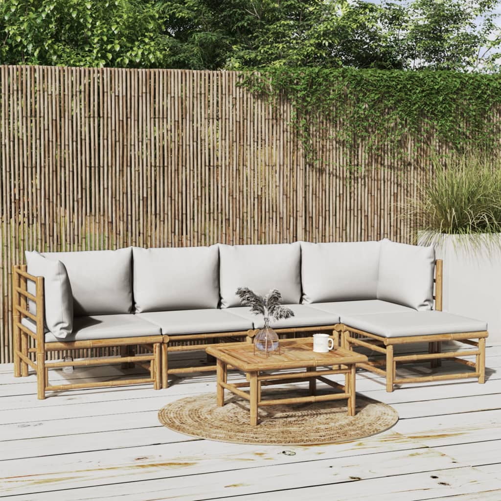 vidaXL 6 Piece Patio Lounge Set - Hotel Patio Furniture - Walmart ...