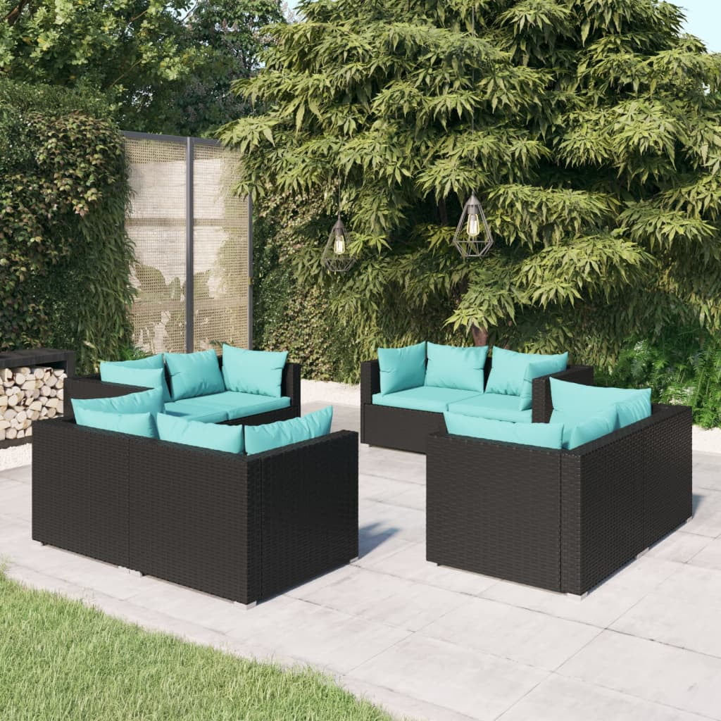 vidaXL Hotel Guest Patio Lounge Seating Furniture Set - Walmart ...