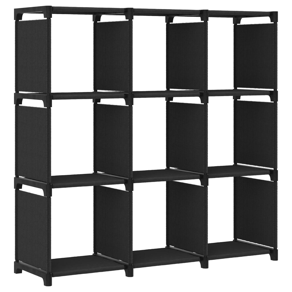vidaXL 9-Cube Display Shelf Black 40.6"x11.8"x42.3" Fabric - Walmart.com