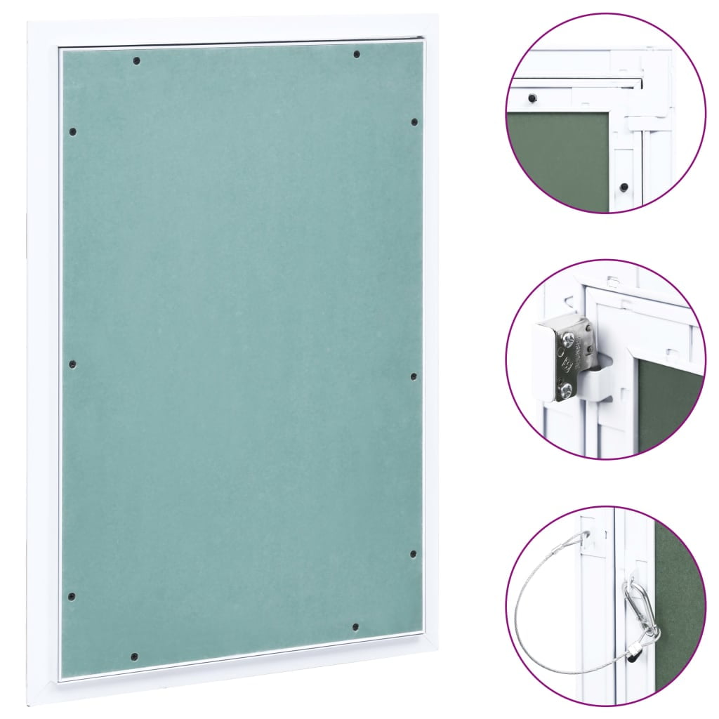 vidaXL Access Panel with Aluminum Frame and Plasterboard Gypsum Board ...