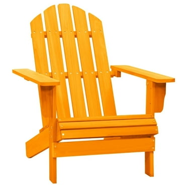 vidaXL Folding Adirondack Chair Patio Lawn Chair with Footrest Solid ...