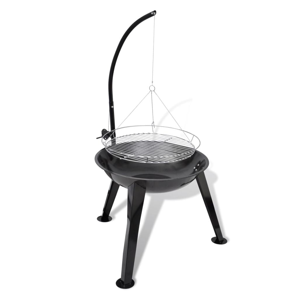 vidaXL BBQ Stand Charcoal Barbecue Hang Round - Walmart.com