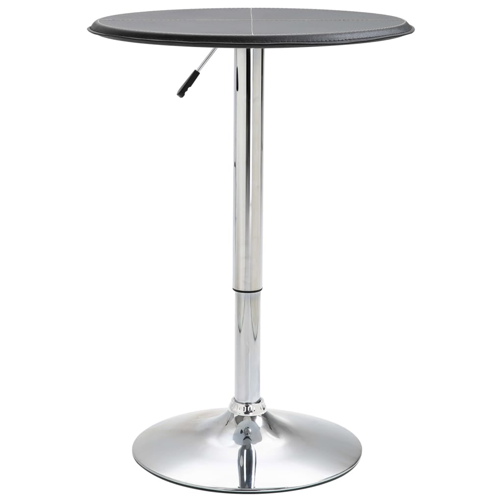 vidaXL Bar Table Pub Table Bistro Table for Kitchen Dining Room Black ...