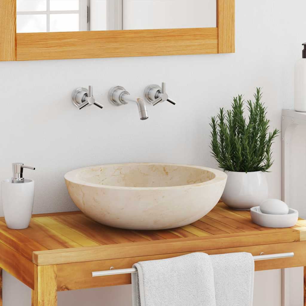 vidaXL Bathroom Basin, Vessel Sink, Handmade, Naturally Varied Color ...