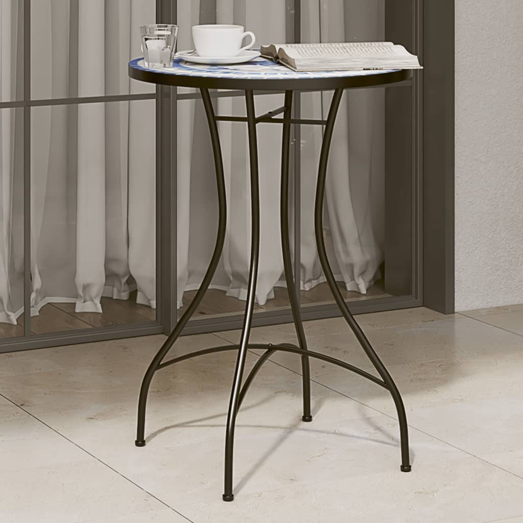 vidaXL Bistro Table Outdoor Side Table Garden Patio Porch Mosaic Table ...