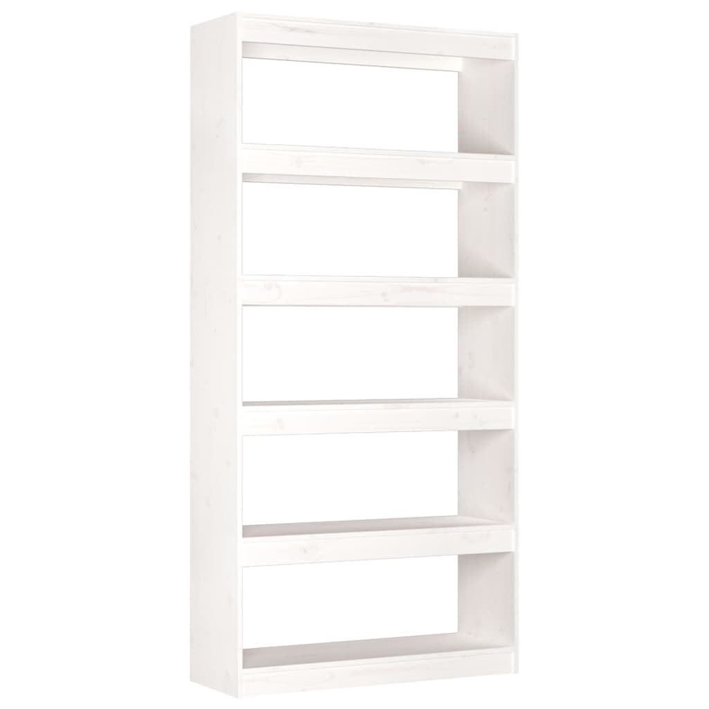 vidaXL Book Cabinet Room Divider Display Book Rack Bookshelf Solid Wood ...