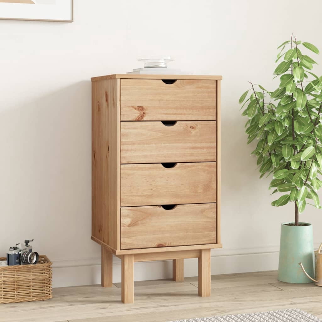 vidaXL Cabinet Dresser Drawer Chest Cabinet with Drawers OTTA Solid ...