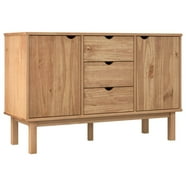 vidaXL Sideboard Buffet Console Cabinet for Kitchen HAMAR Solid Wood ...