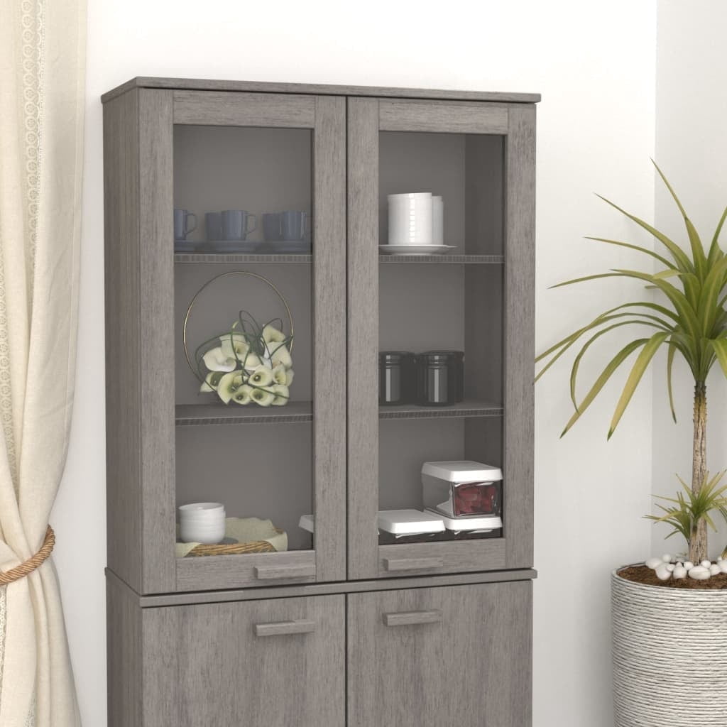 vidaXL Cabinet Top for Highboard Sideboard with Doors HAMAR Solid Wood ...