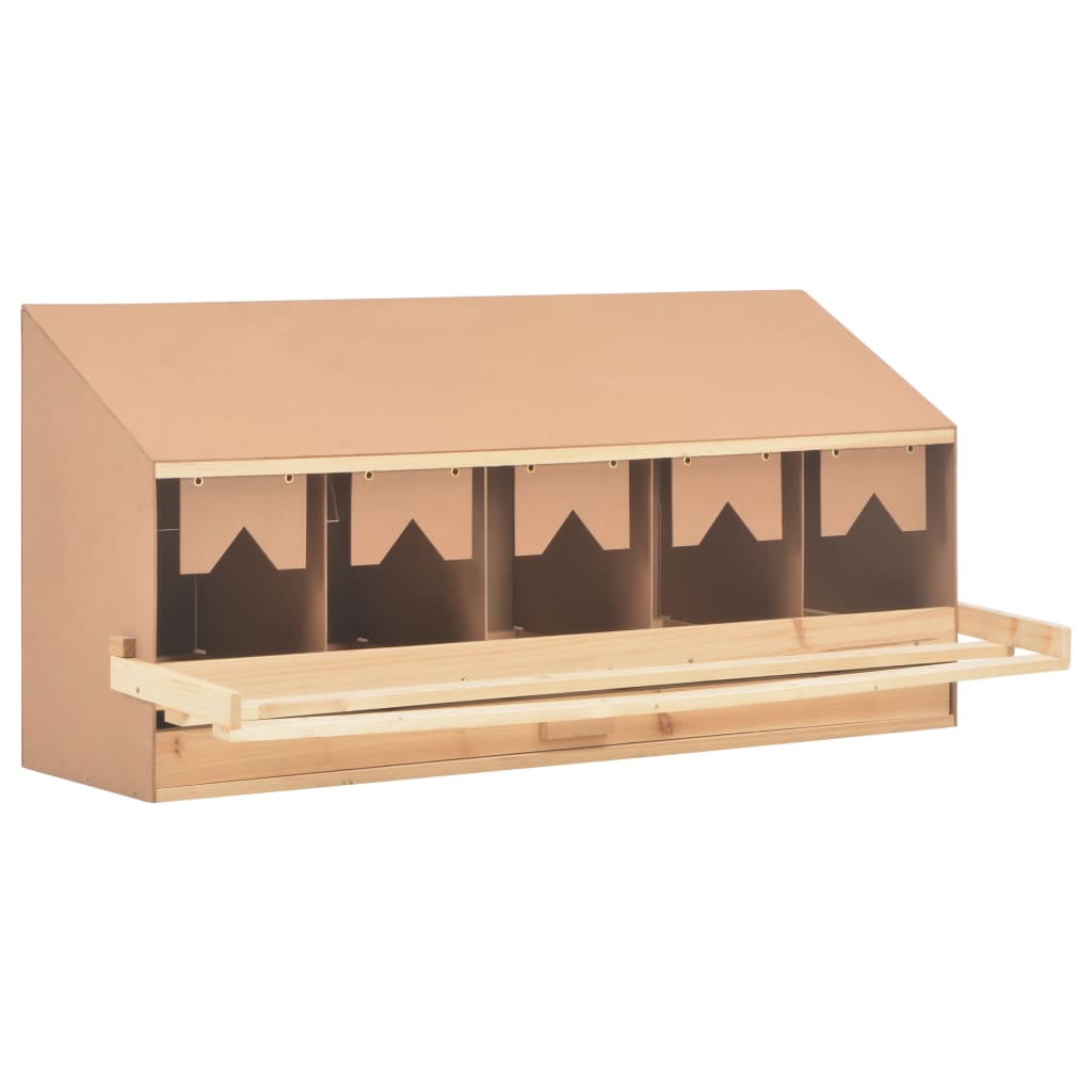 vidaXL Chicken Nesting Boxes with Compartments Hen Laying Nest Solid ...