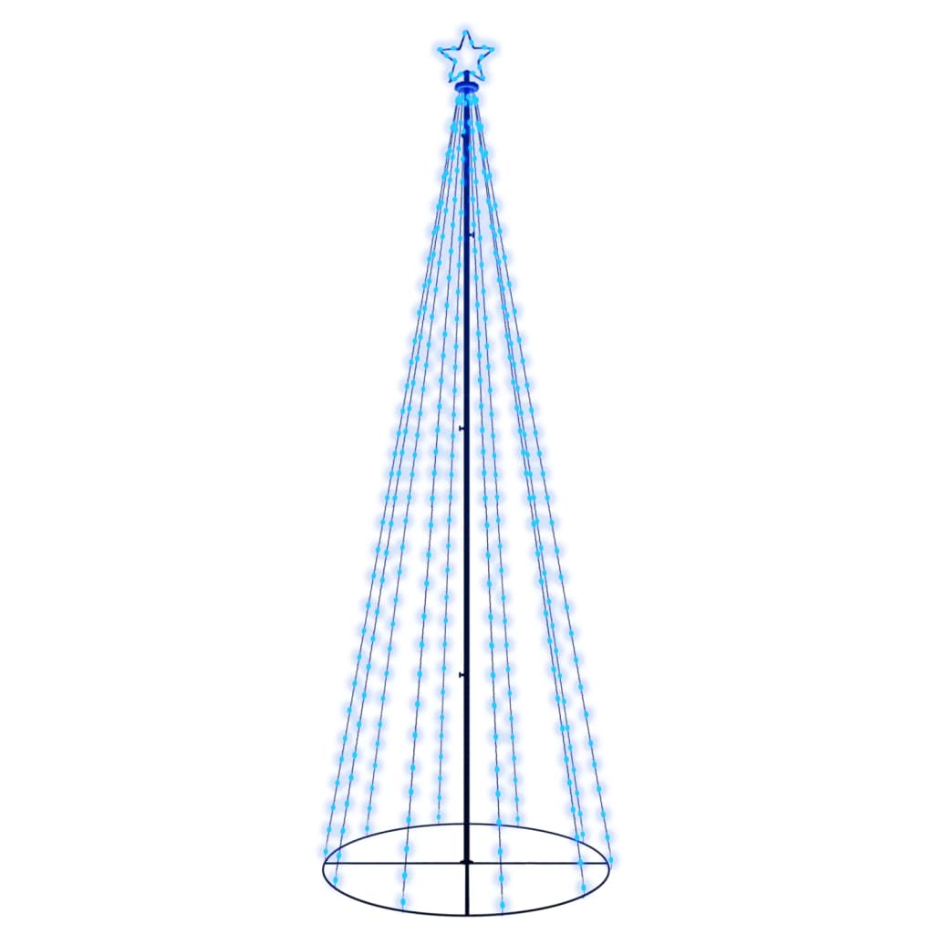 vidaXL Christmas Cone Tree Blue 108 LEDs 2x6 ft - Walmart.com