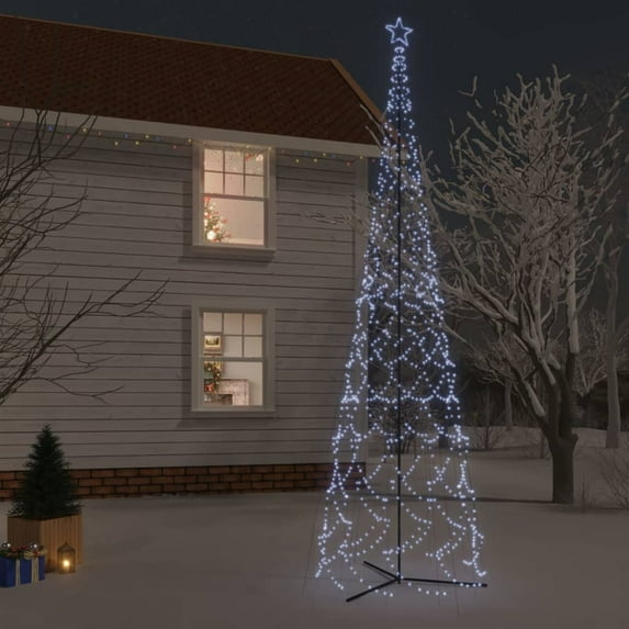 vidaXL Christmas Cone Tree Decoration Artificial Christmas Tree with ...