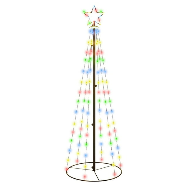 vidaXL Christmas Cone Tree Decoration Artificial Christmas Tree with ...