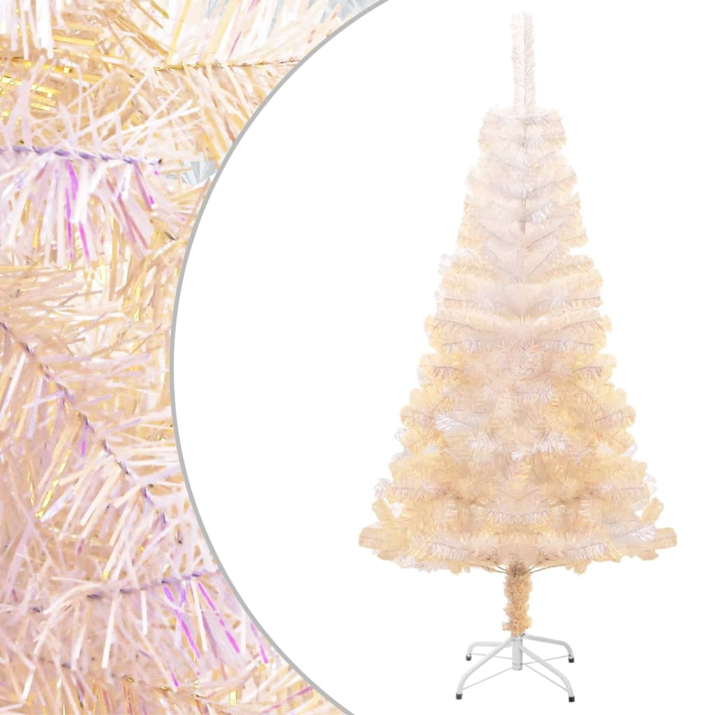 vidaXL Christmas Tree Artificial Xmas Tree with Stand and Iridescent ...