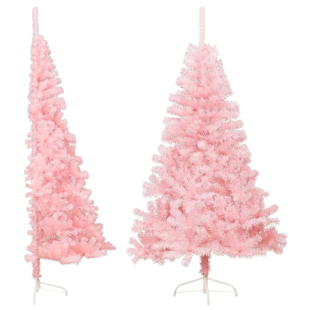 vidaXL Christmas Tree Decoration Artificial Half-Circle Tree with Stand ...