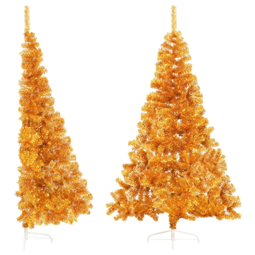 vidaXL Christmas Tree Decoration Artificial Half-Circle Tree with Stand ...