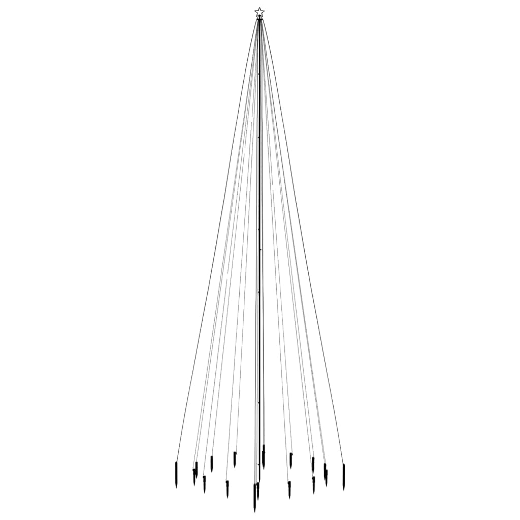vidaXL Christmas Tree Decoration Holiday Xmas Tree Lights with Spikes ...