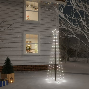 vidaXL Christmas Cone Tree Blue 108 LEDs 2x6 ft - Walmart.com