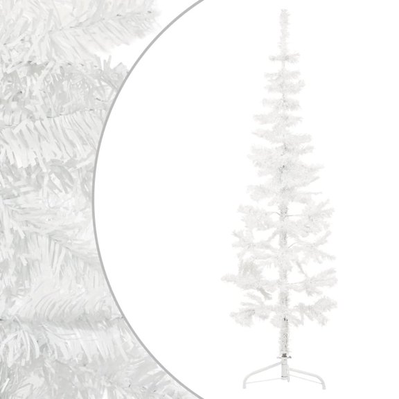 Vickerman 4' x 30" Potted White Fraser Fir Artificial Unlit Christmas ...