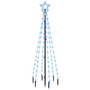 vidaXL Christmas Cone Tree Blue 108 LEDs 2x6 ft - Walmart.com