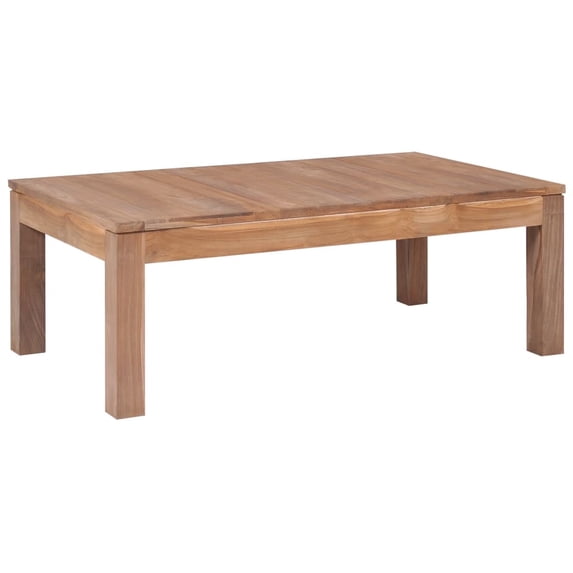 vidaXL Coffee Table End Table Sofa Table Solid Wood Teak with Natural ...