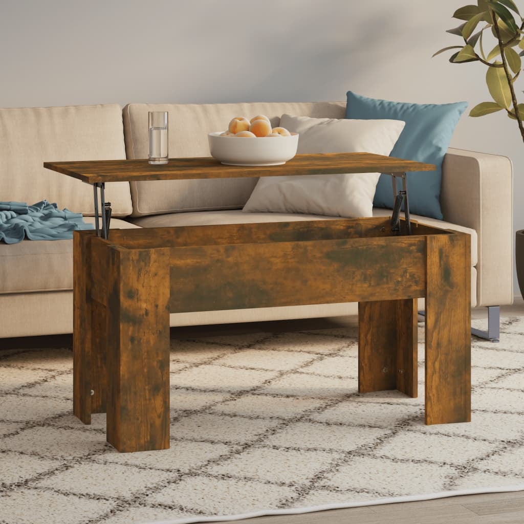 vidaXL Coffee Table Lift Top End Table Accent Side Sofa Table ...