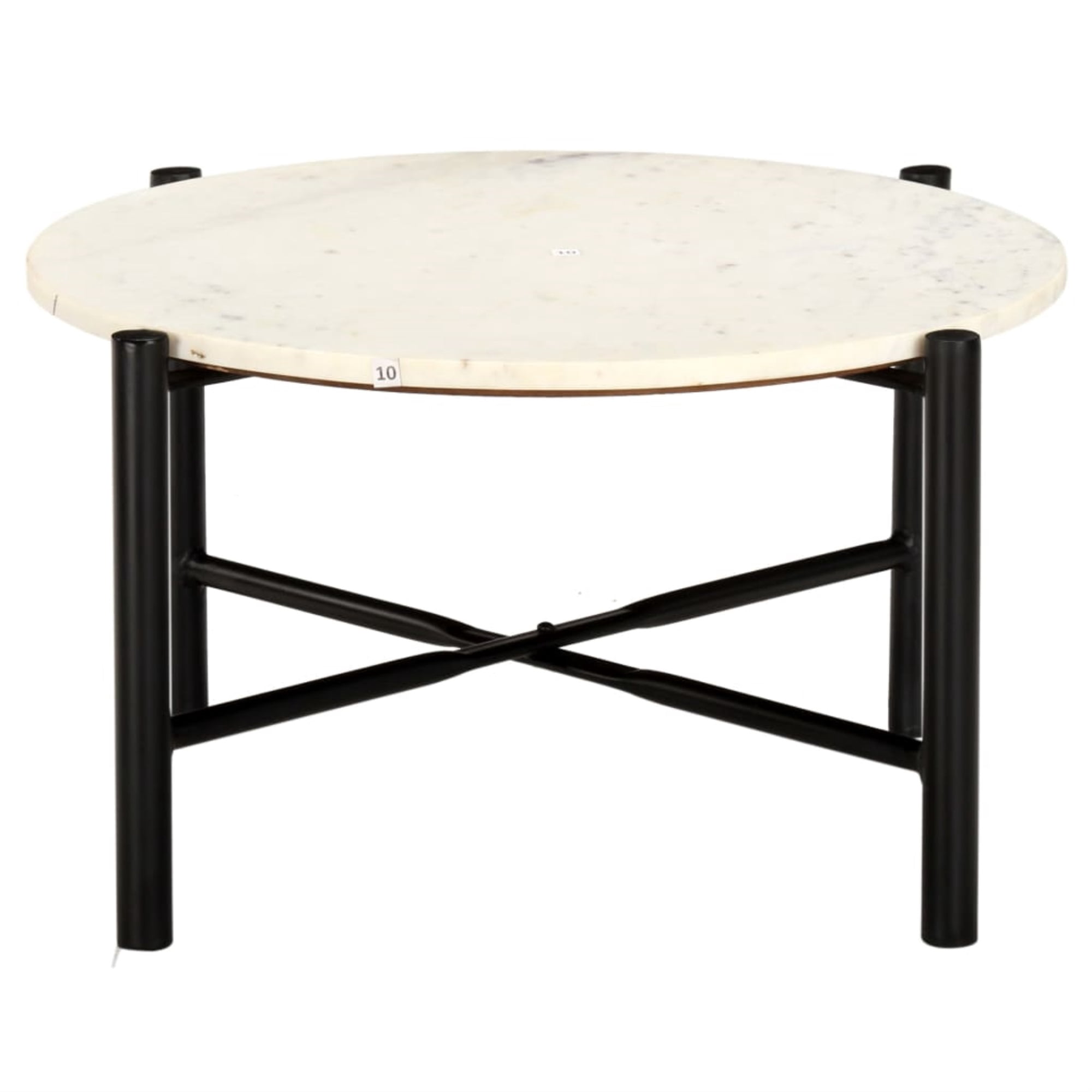 vidaXL Coffee Table Real Stone with Marble Texture Table Furniture ...