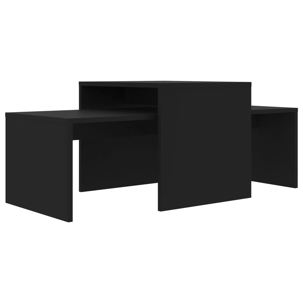 vidaXL Coffee Table Set Nesting Sofa End Table for Living Room ...