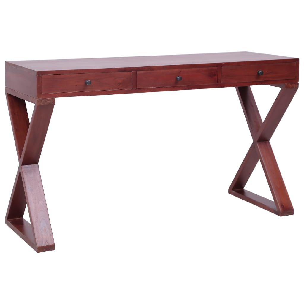 vidaXL Computer Desk Study Writing Desk Home Office Table Solid Wood ...