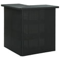 vidaXL Outdoor Patio Corner Bar Table, Poly Rattan, Multi Colors ...