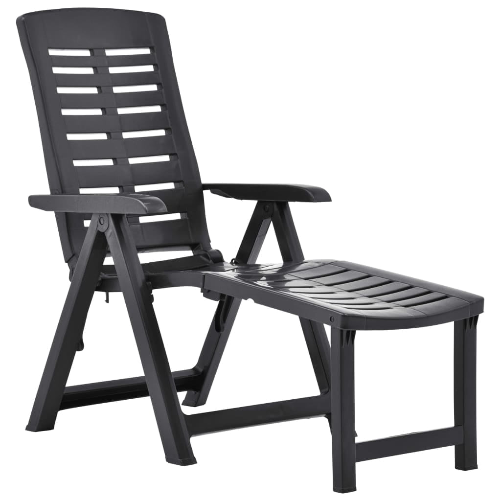 vidaXL Deckchair Patio Lounge Chair Outdoor Folding Sunlounger Sunbed ...