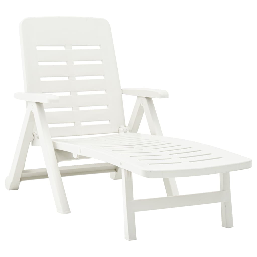 vidaXL Deckchair Patio Lounge Chair Outdoor Folding Sunlounger Sunbed ...