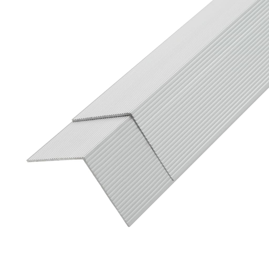 vidaXL Decking Angle Trims Floor Tile Outdoor Flooring Tile 5 pcs ...