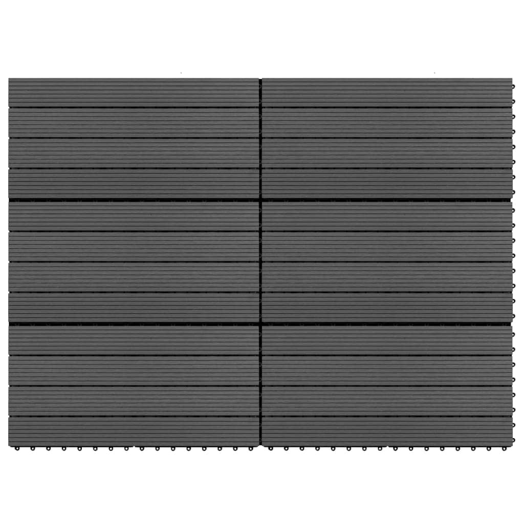 vidaXL Decking Tiles Patio Floor Tile Yard Outdoor Flooring Tile 6 pcs ...
