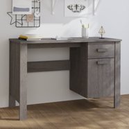 vidaXL Computer Desk Study Writing Desk Home Office Table Solid Wood ...