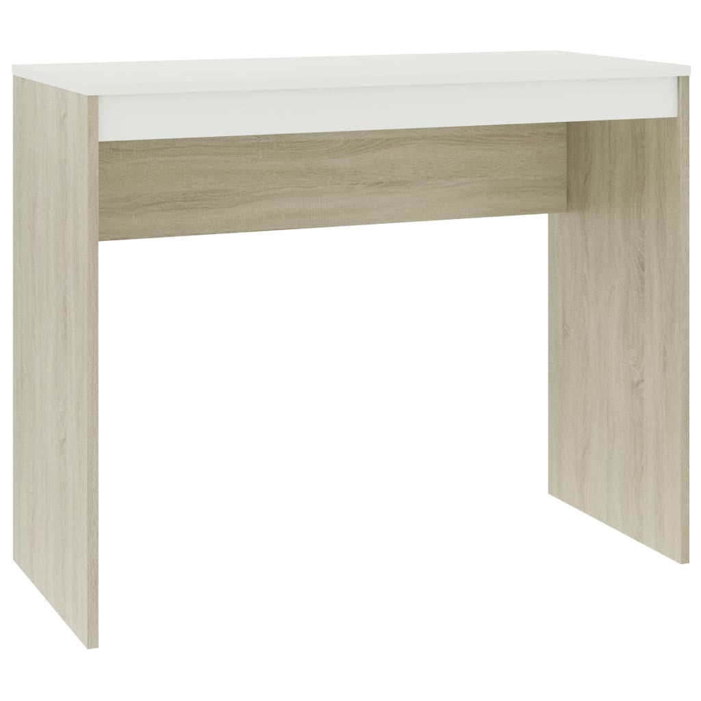 vidaXL Desk Home Office Desk Computer Desk Workstation Table Engineered ...