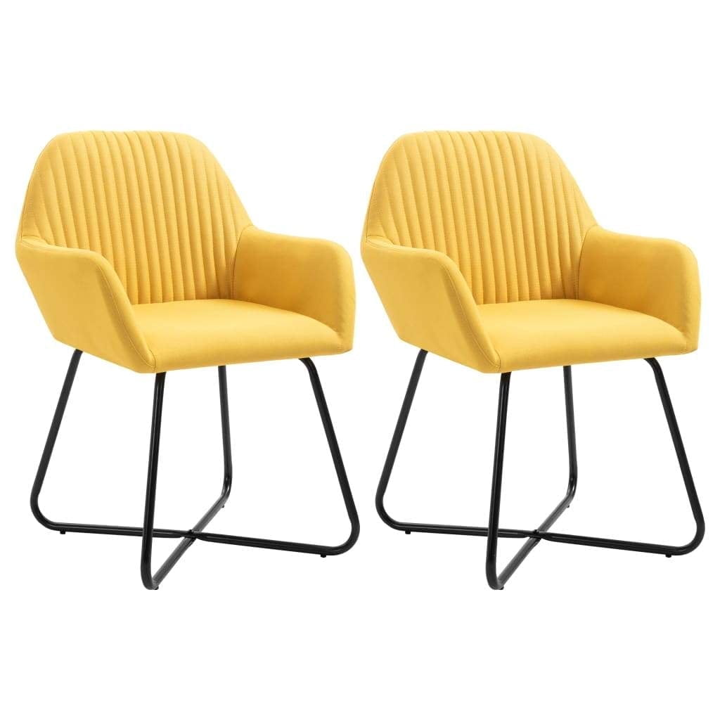 vidaXL Dining Chairs Accent Arm Chair with Metal Legs for Living Room ...